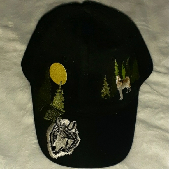 Vintage | Accessories | 9s Wolf Wolves Vintage Hat Caps Wildlife | Poshmark